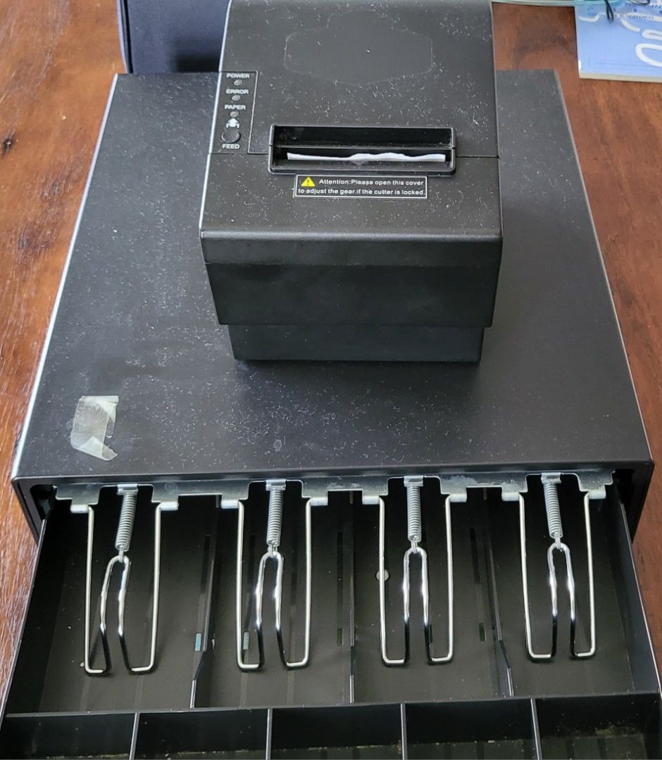 Cashier Set (Cash Register, Thermal Printer, Money counter, money ...