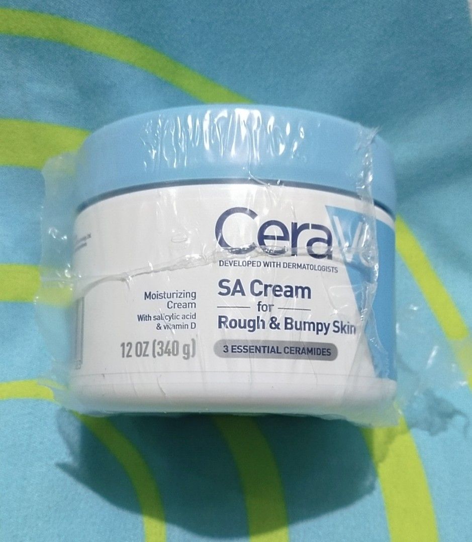 CeraVe SA Cream for Rough & Bumpy Skin 12 OZ (340g), Beauty & Personal ...