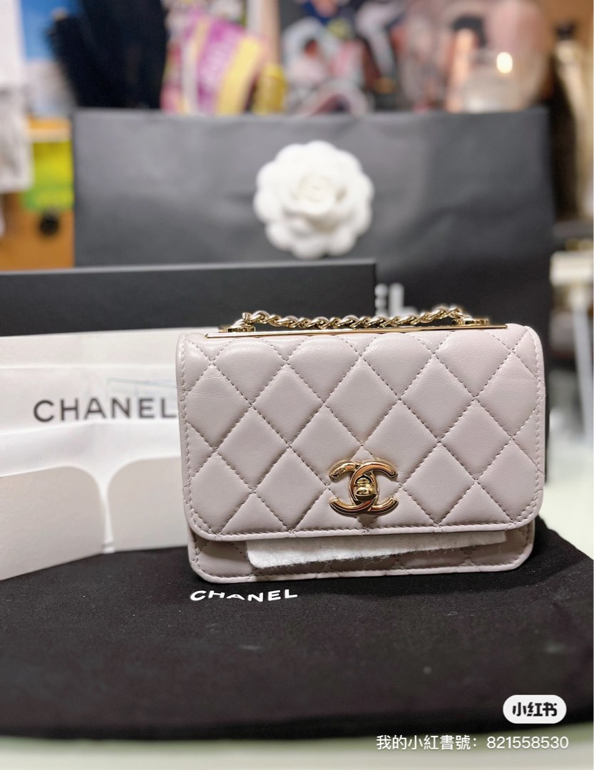 Chanel 22b trendy cc mini woc, 名牌, 手袋及銀包 - Carousell