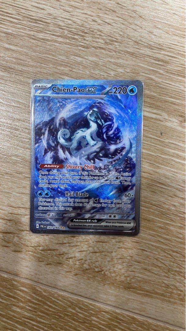 Chien Pao SIR - Paldea Evolved, Hobbies & Toys, Toys & Games on Carousell