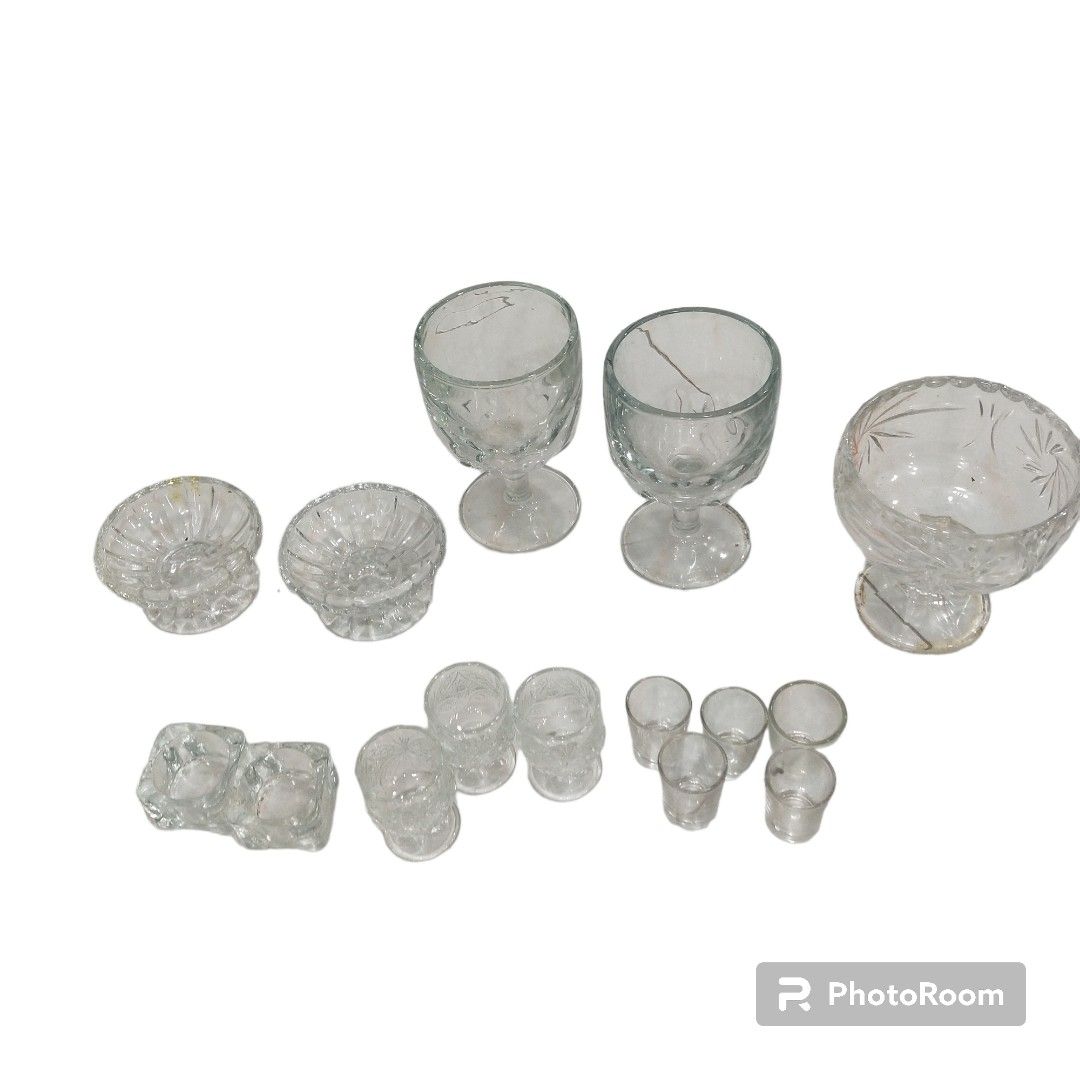 Chinese god glass set, Hobbies & Toys, Memorabilia & Collectibles ...