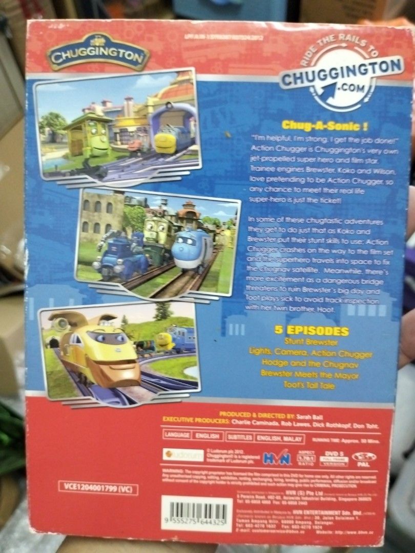 Chuggington Chug-A-Sonic! Dvd, Hobbies & Toys, Music & Media, CDs ...
