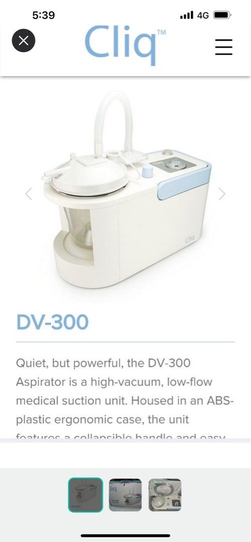 Cliq phlegm sucking machine, Health & Nutrition, Medical Supplies & Tools on Carousell