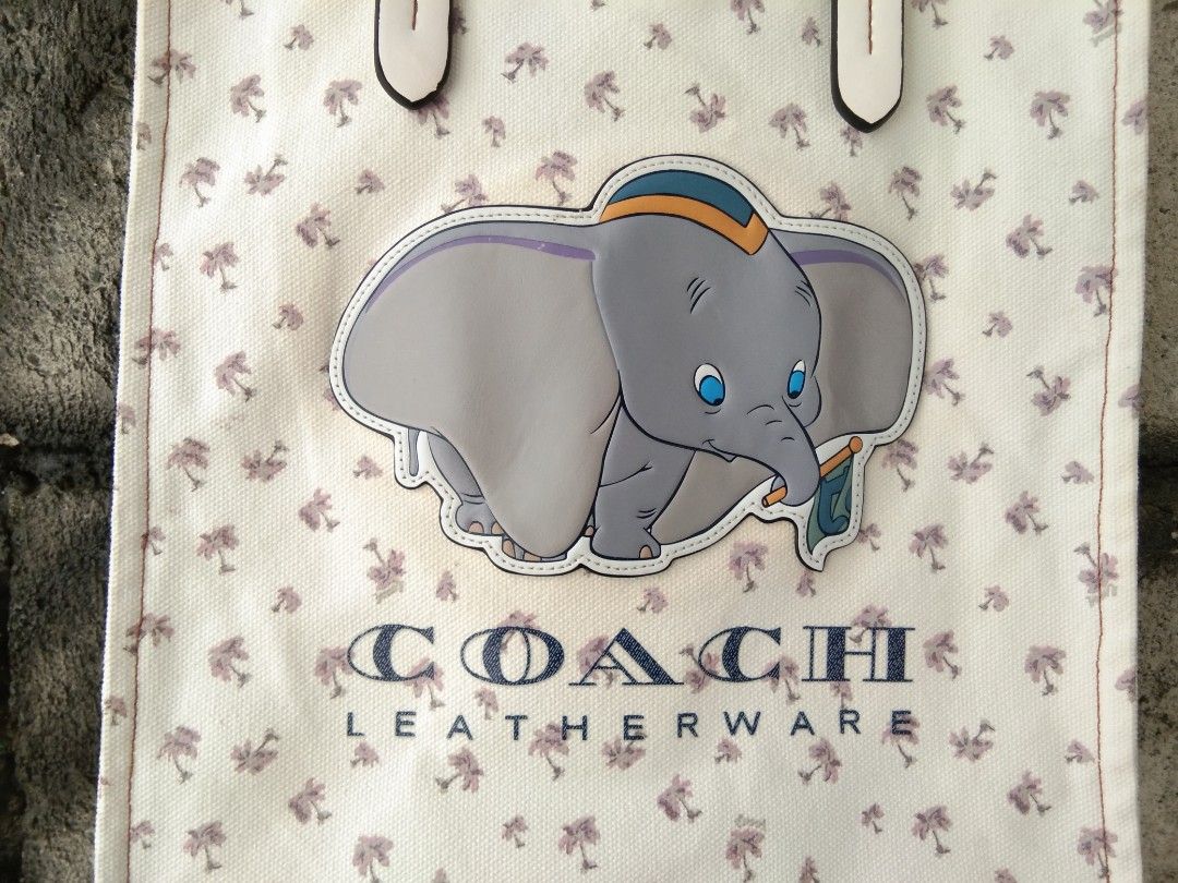 Coach X Disney Dumbo Canvas Tote Bag on Carousell
