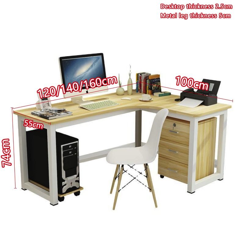 Computer Table-L Shape Study Table -Office Table -Corner Table -Free ...