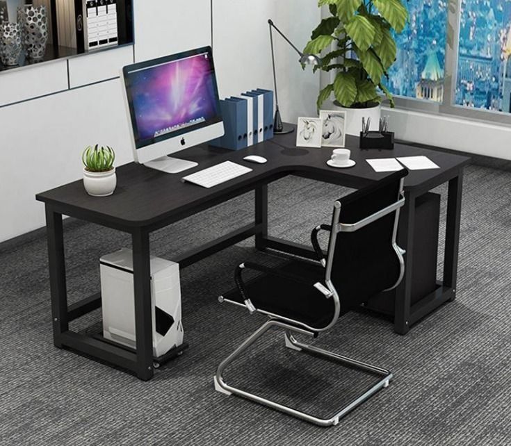 Computer Table-L Shape Study Table -Office Table -Corner Table -Free ...