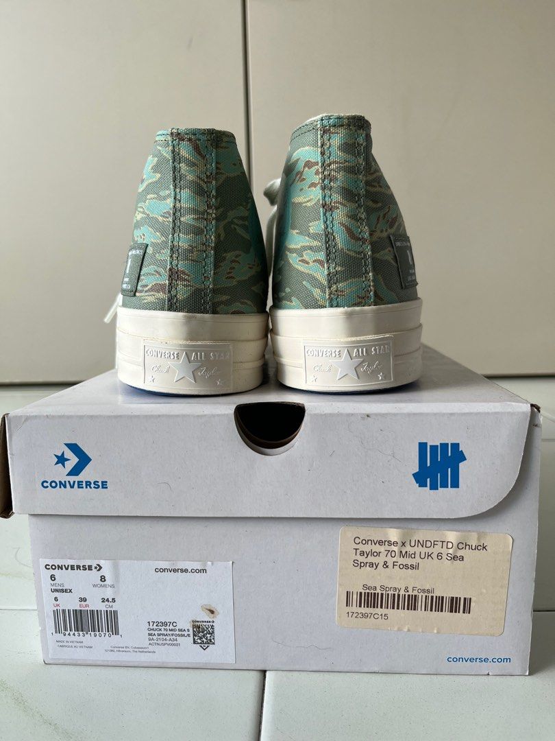 Undefeated x Converse Chuck 70 mid, Luxury, Sneakers & Footwear on ...