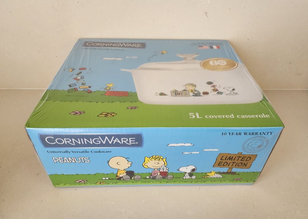 CorningWare Limited Edition Peanuts / Snoopy Covered Casserole (5L ...