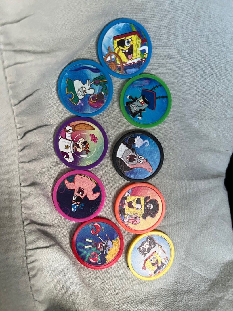 Cpcm SpongeBob tokens full set, Hobbies & Toys, Memorabilia ...