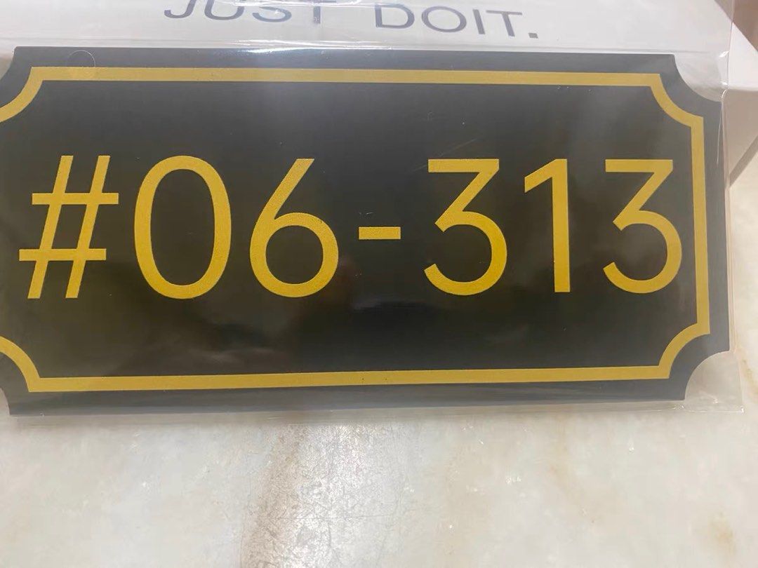 Customised Unit Sign Customised door sign/unit number signage ...
