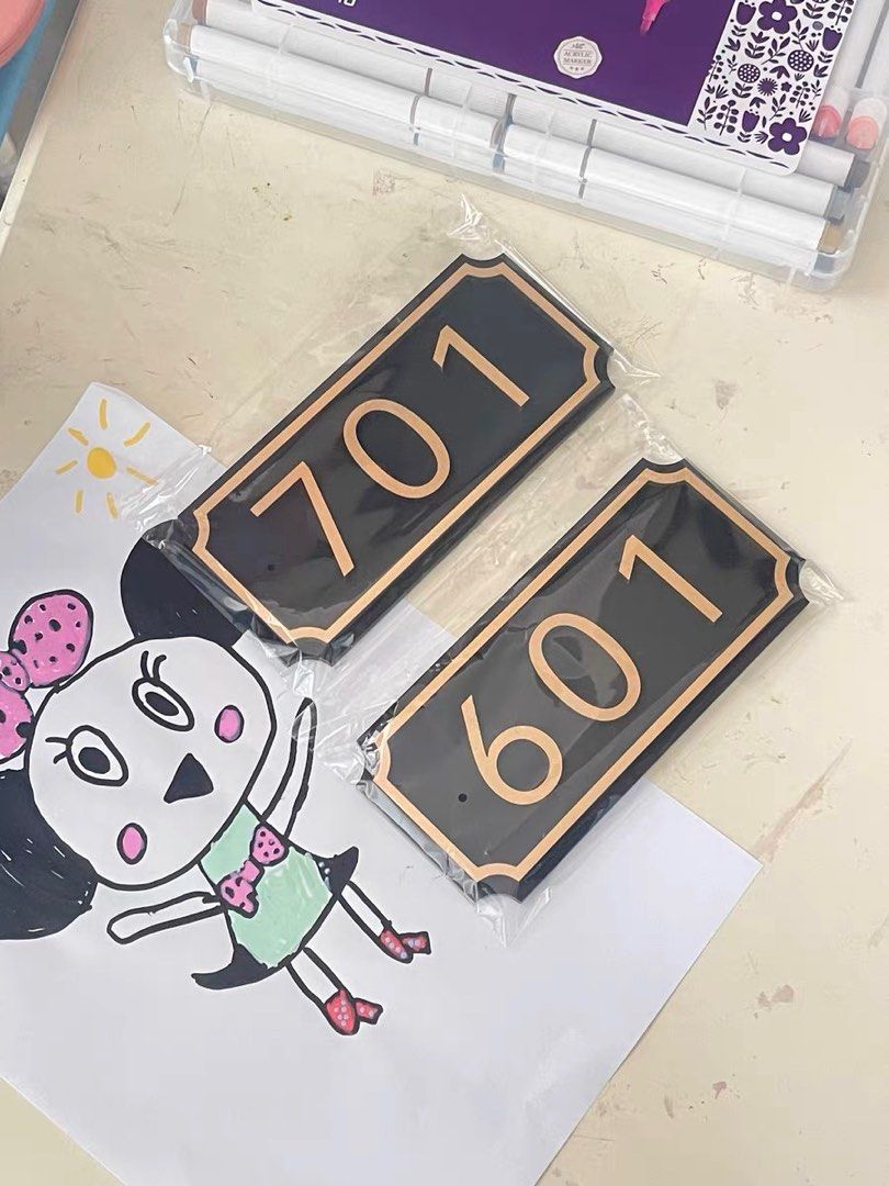 Customised Unit Sign Customised door sign/unit number signage ...