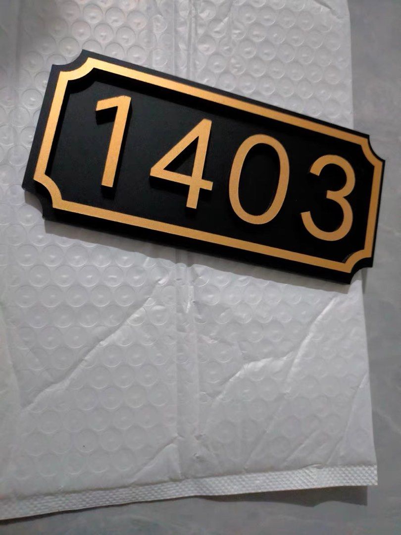 Customised Unit Sign Customised door sign/unit number signage ...