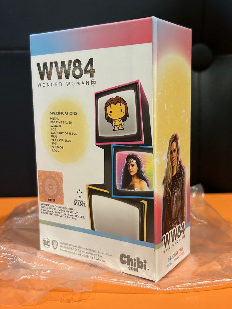 DC WW84 Wonder Woman Cheetah 1 Oz Silver Chibi Coin, Hobbies & Toys ...