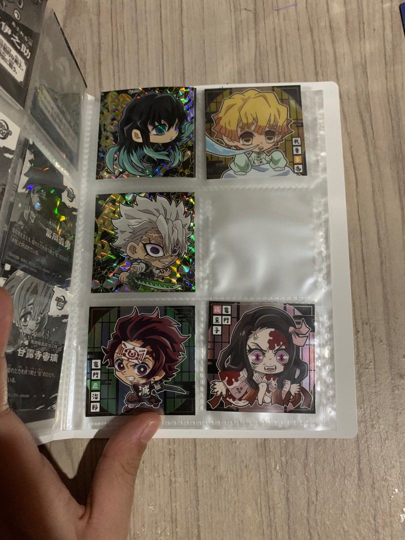 Demon Slayer sticker card (with collecting file), Hobbies & Toys ...