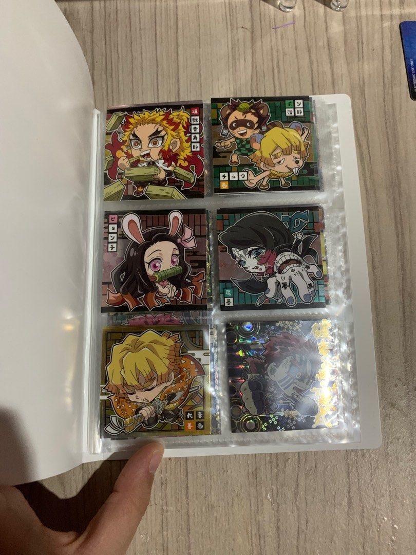 Demon Slayer sticker card (with collecting file), Hobbies & Toys ...
