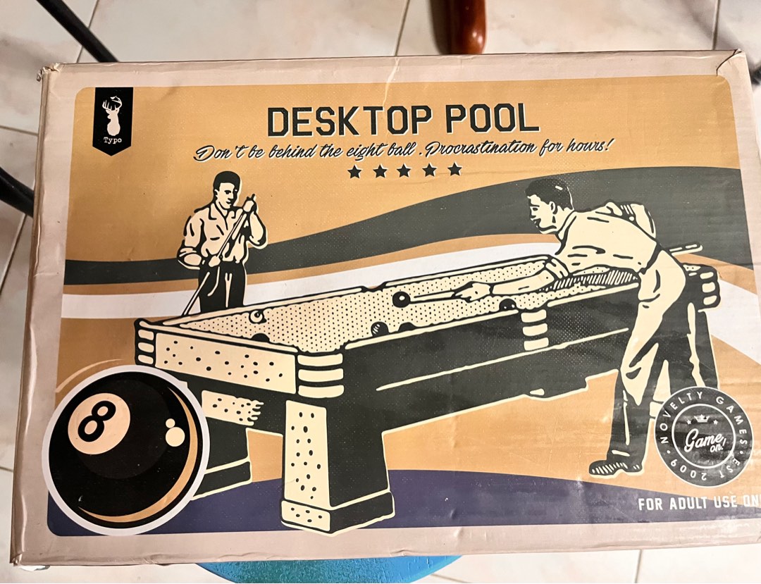 Desktop Pool Set, Hobbies & Toys, Toys & Games on Carousell