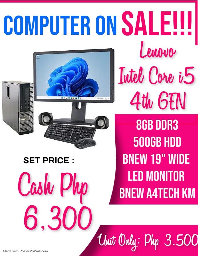 DESKTOP RUSH SALE: INTEL CORE I5 4TH GEN DESKTOP (GOOD AS NEW ...