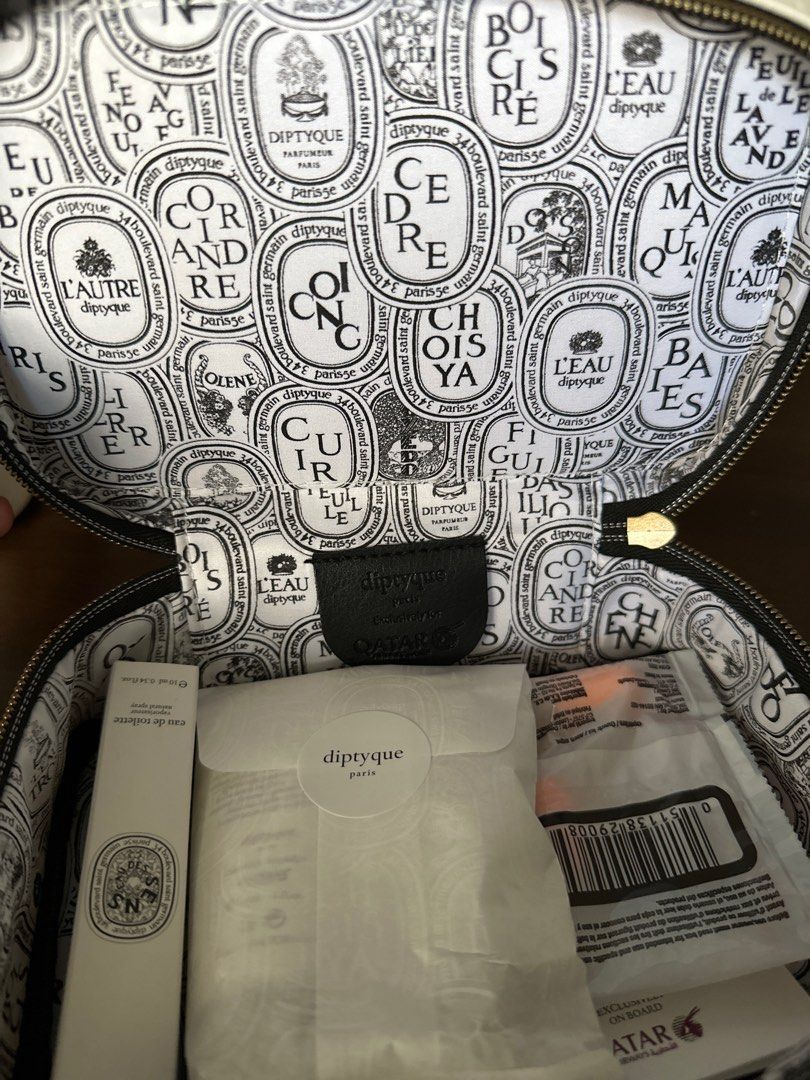 Diptyque Qatar business class new amenities kit, Hobbies & Toys, Travel ...