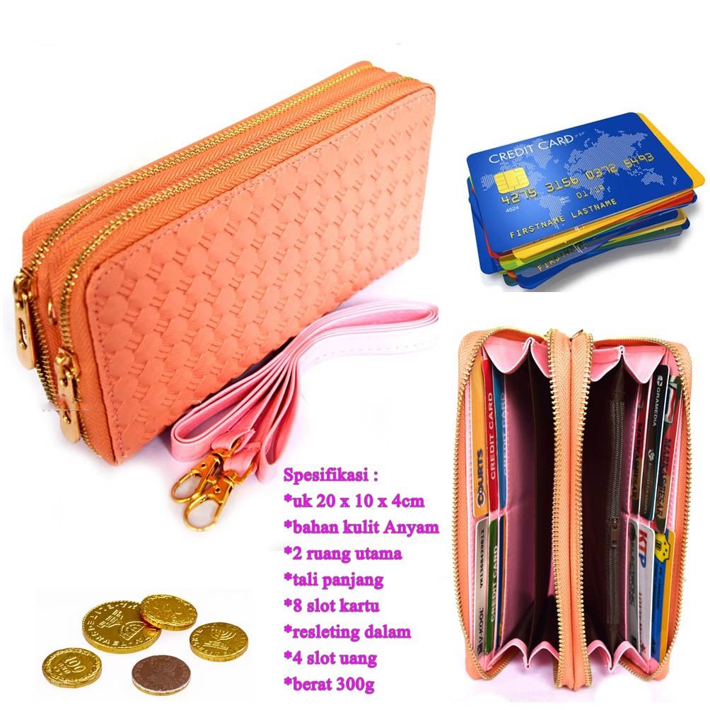 Dompet Dua Ruang Tour Anyam Selempang, Fesyen Wanita, Tas & Dompet di ...