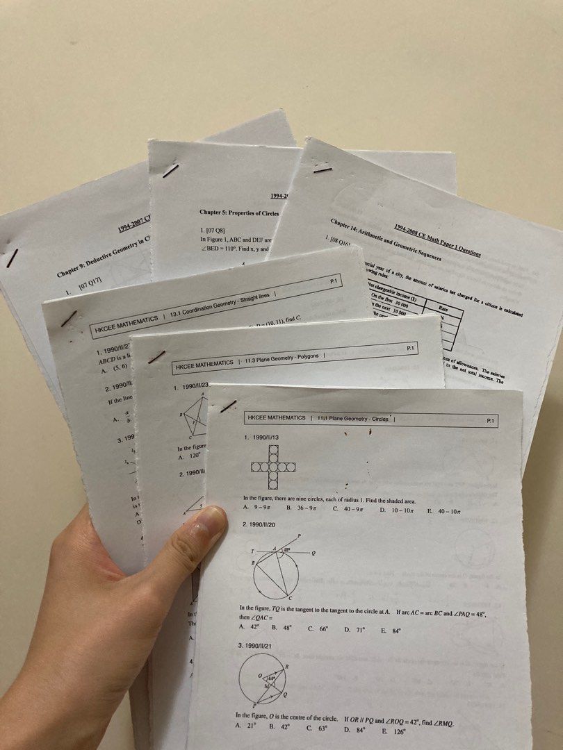 DSE Maths by Topic past paper, 興趣及遊戲, 書本 & 文具, 書本及雜誌 - 補充練習 - Carousell