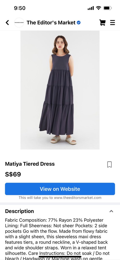 Editor Market Black Long Dress, Women's Fashion, Dresses & Sets ...