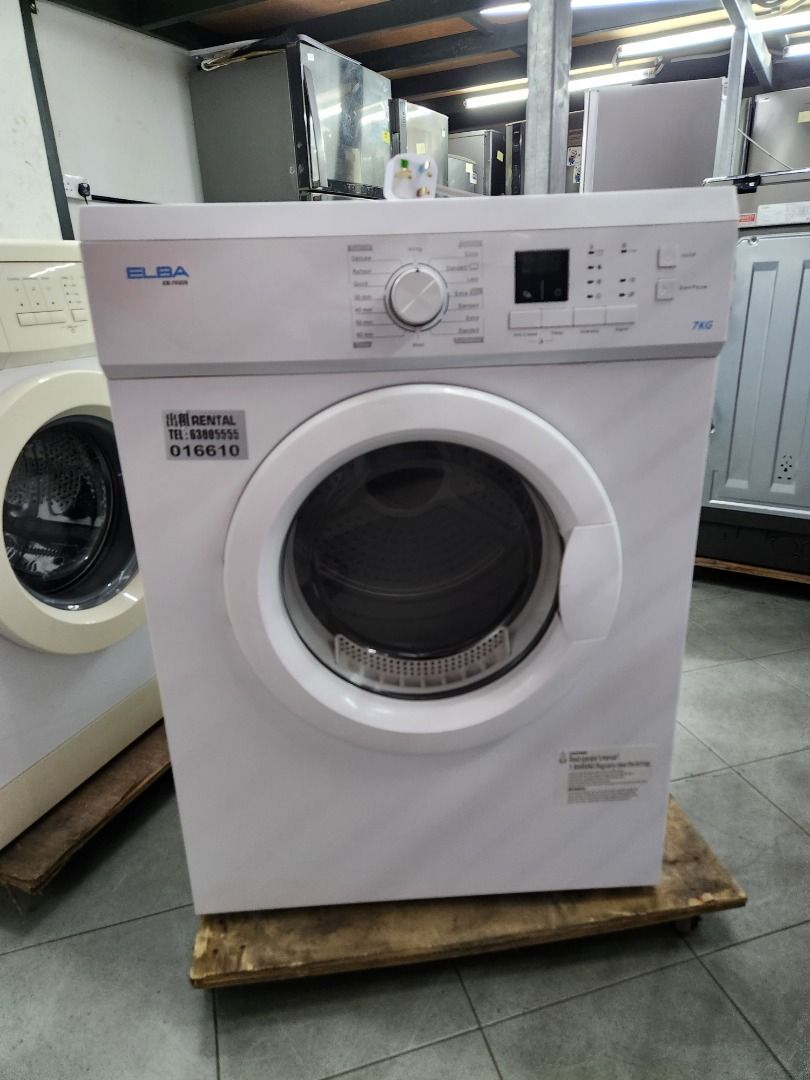 ELBA Air Vented Dryer 7kg EB-703DS, TV & Home Appliances, Washing ...