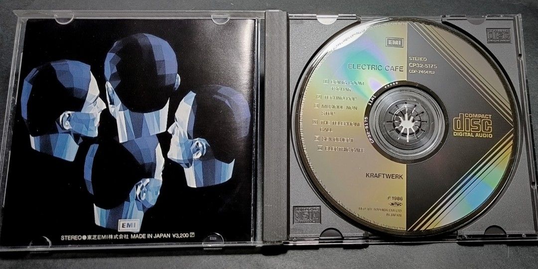 Electric Cafe - Kraftwerk (CD, Japan Black Triangle CP32-5175, 1987), Hobbies & Toys, Music ...