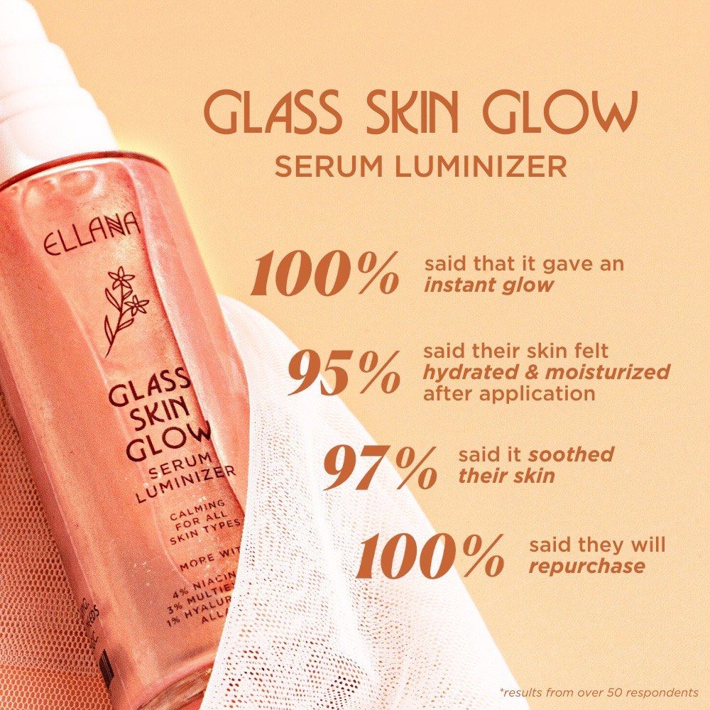 ELLANA GLASS SKIN GLOW, Beauty & Personal Care, Face, Makeup on Carousell