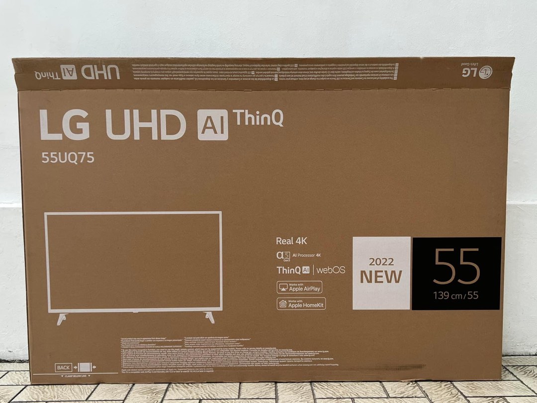 Empty 55” TV box, TV & Home Appliances, TV & Entertainment, TV Parts ...