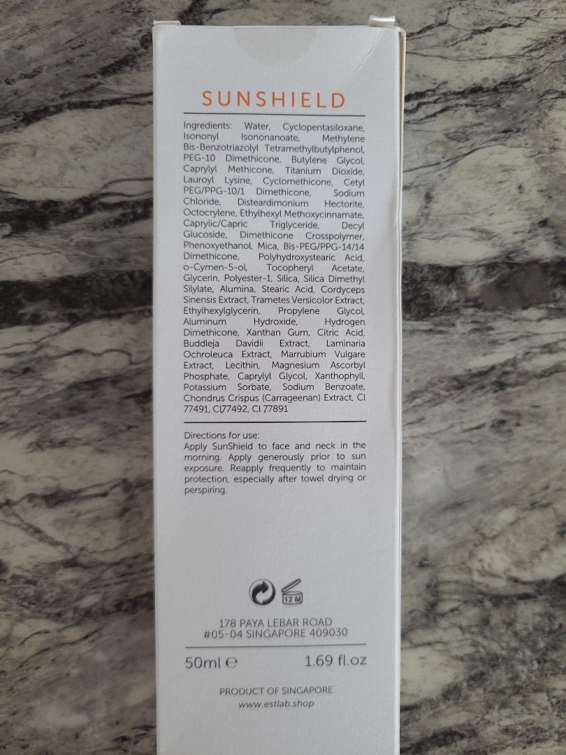 Est lab sunshield, Beauty & Personal Care, Face, Face Care on Carousell