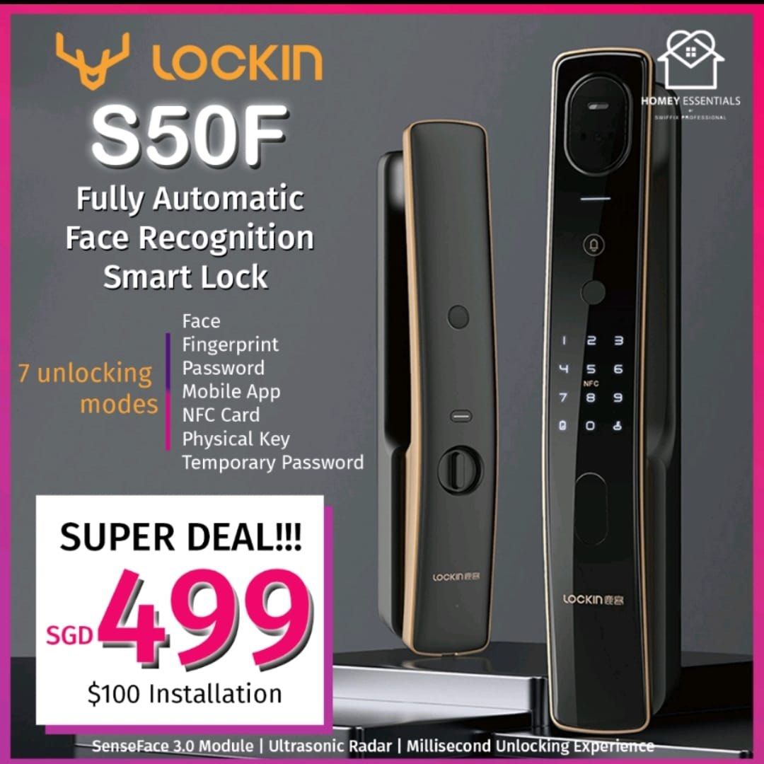 Face recognition Lockin s50 pro, Furniture & Home Living, Security ...