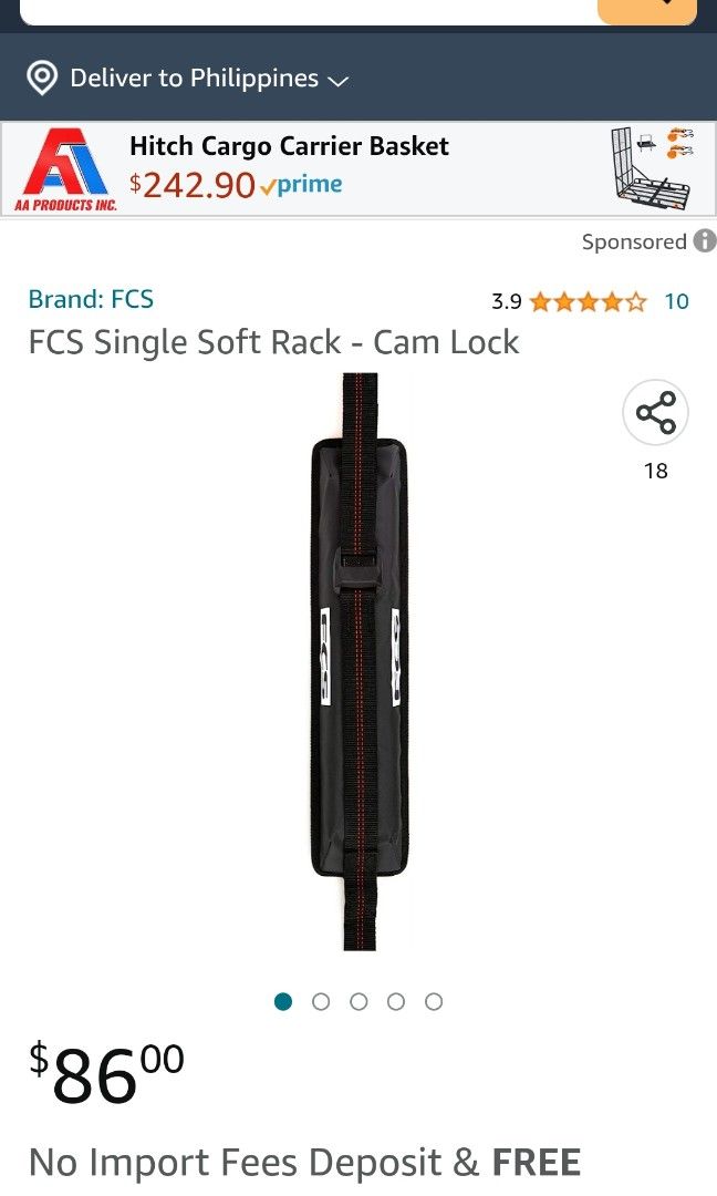 FCS CAM LOCK SOFT ROOF RACKS, Car Parts & Accessories, Upholstery ...