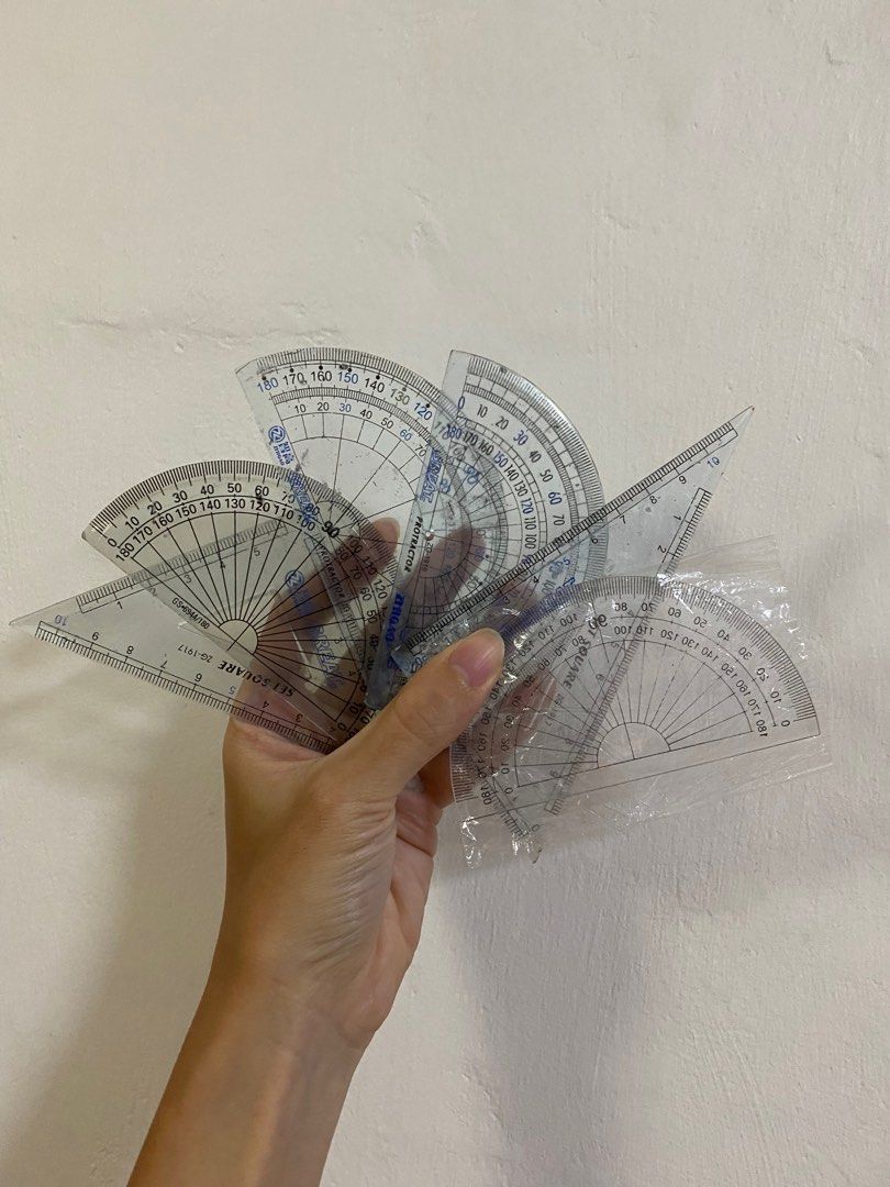 FREE MATH SET (protractor etc), Hobbies & Toys, Stationery & Craft ...