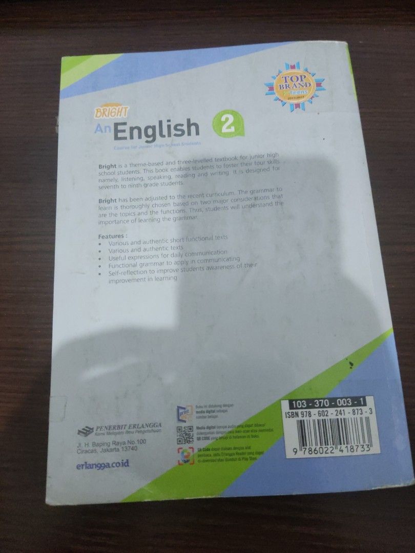 FREE ONGKIR!! Buku English Kelas 8 Bright Erlangga on Carousell FREE ONGKIR!! Buku English Kelas 8 Bright Erlangga on Carousell