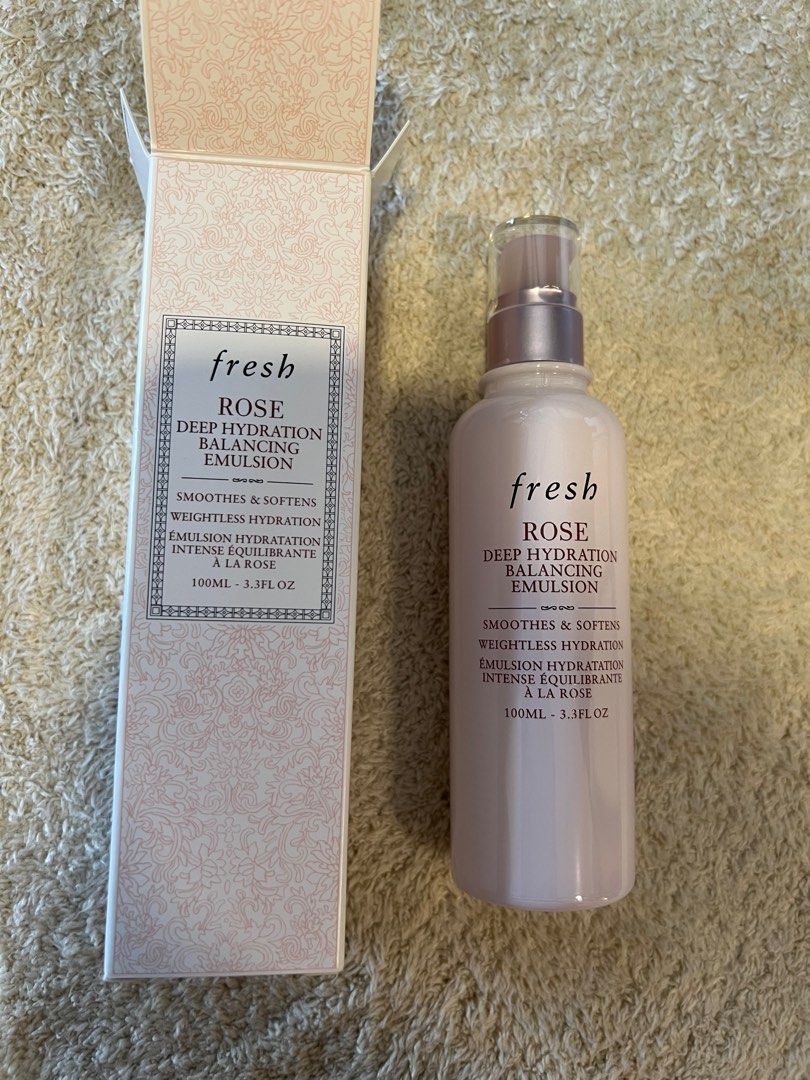 FRESH Rose Deep Hydration Balancing Emulsion 100ml, Beauty & Personal ...