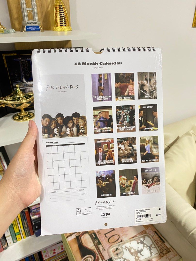F.R.I.E.N.D.S 2023 Calendar by Typo, Hobbies & Toys, Stationary & Craft ...
