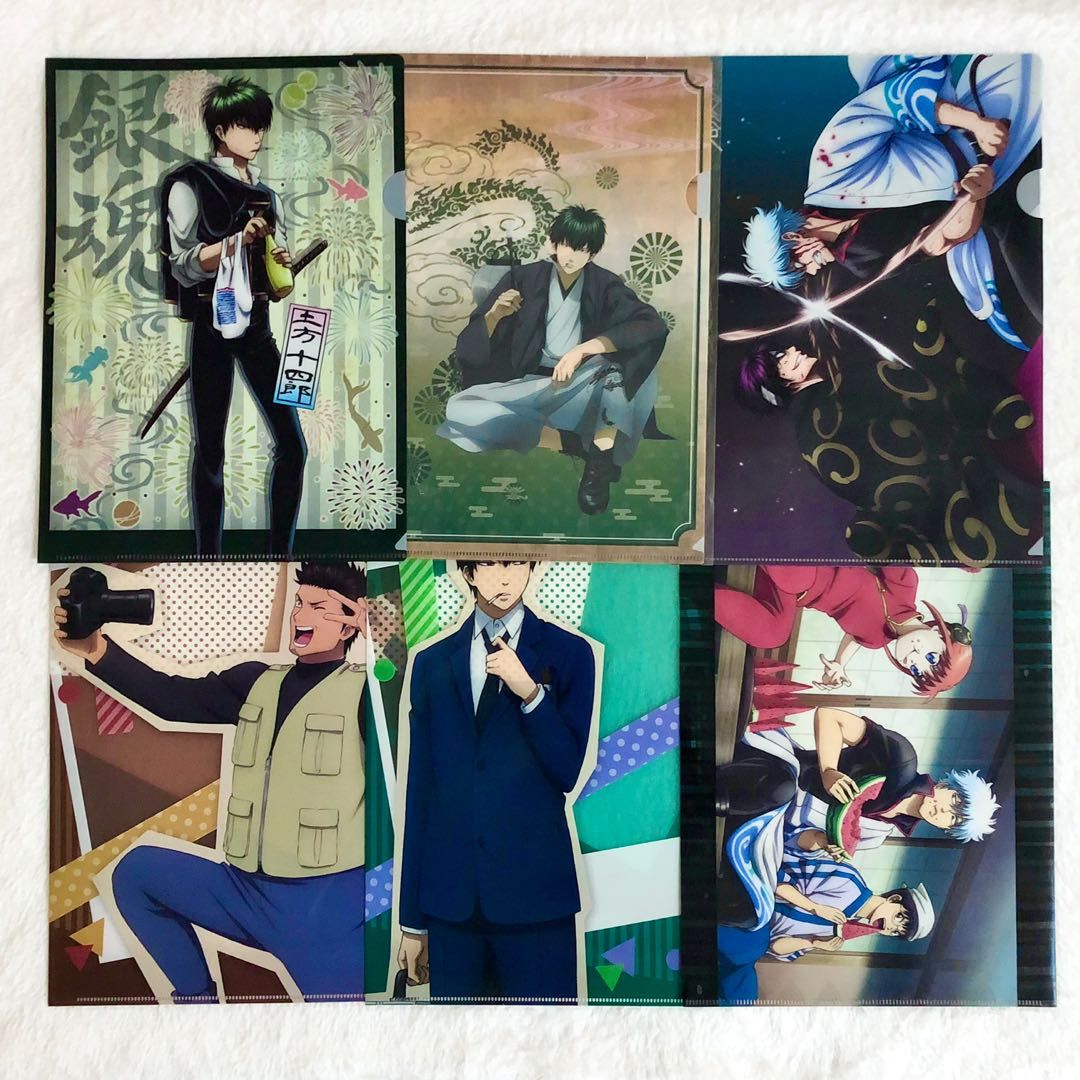 Gintama Clear File Anime Merch Japan Gintoki Sakata Shinpachi Kondou ...
