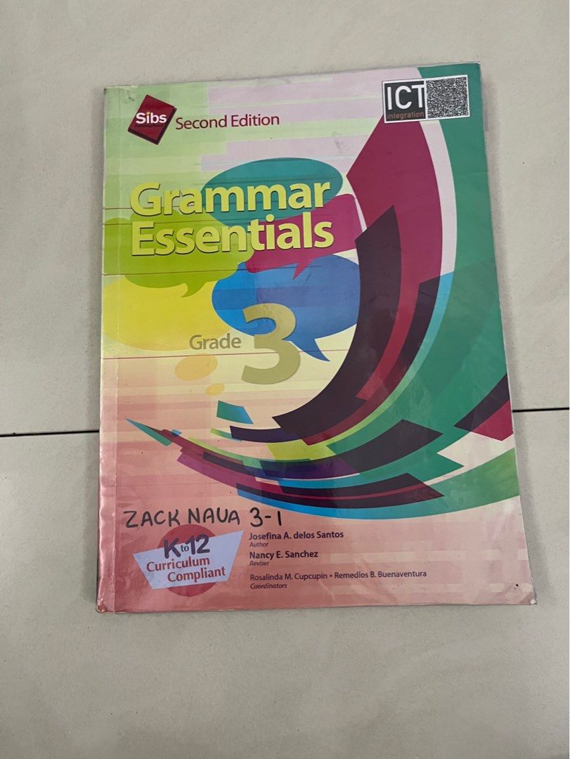 Grammar Essentials English Book Grade 3, Hobbies & Toys, Books ...