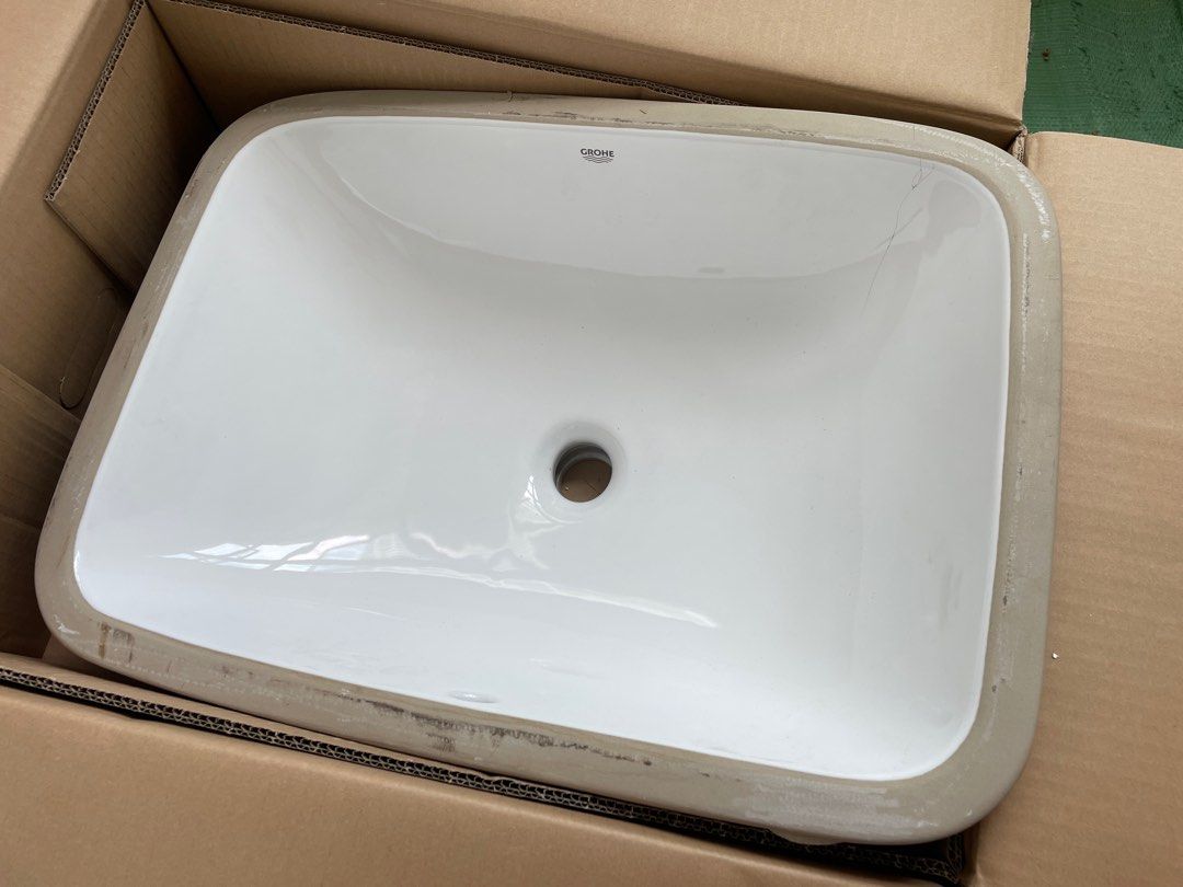 Grohe Ceramic Sink, Furniture & Home Living, Bathroom & Kitchen ...