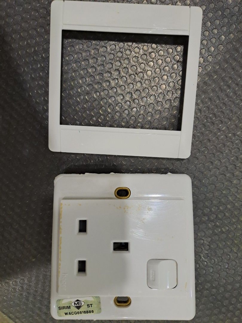Hager power socket, TV & Home Appliances, Electrical, Adaptors ...