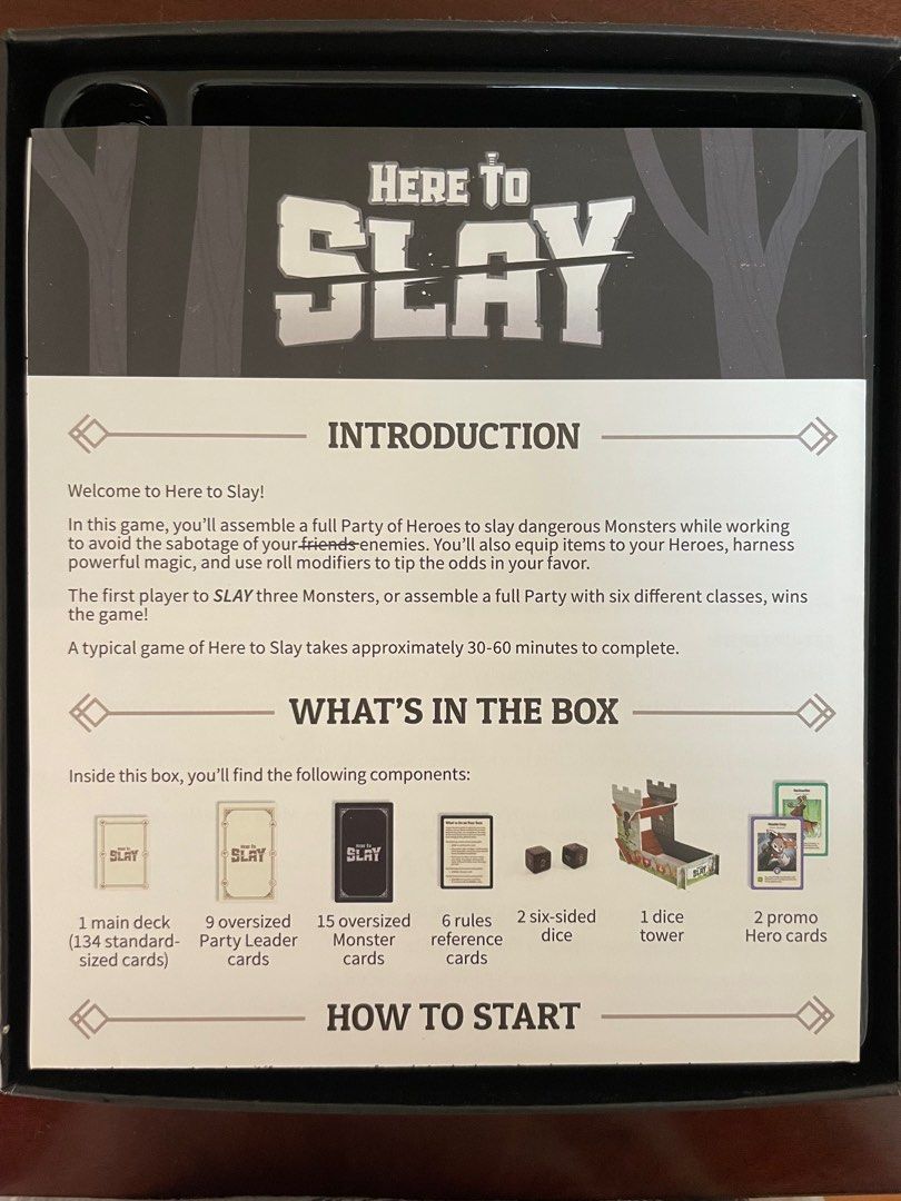 Here to Slay (Kickstarter Edition) + Expansion, Hobbies & Toys, Toys ...
