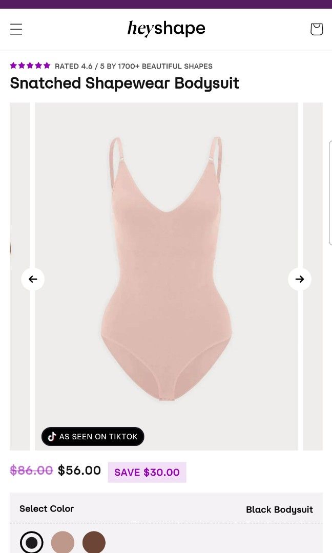 Heyshape bodyshaper S, Women's Fashion, New Undergarments & Loungewear ...