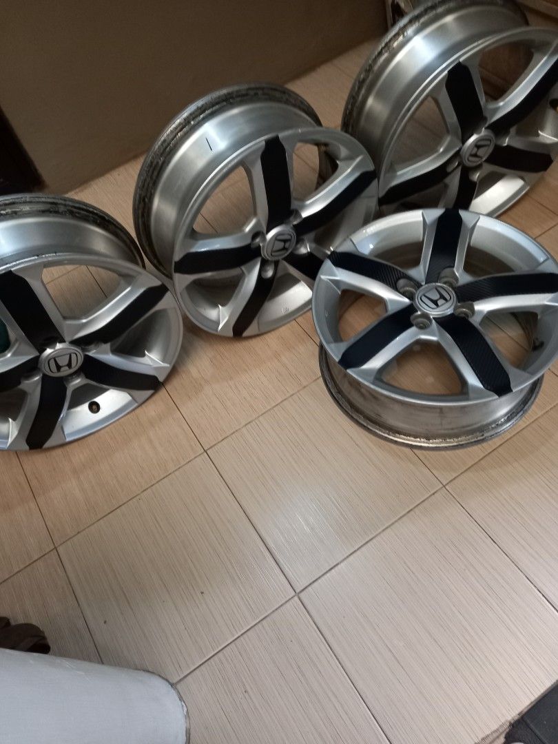 Honda 15s mags PCD 100 OFFSET 45 with 195x55xR15 Arivo Premio ARZ1, Car ...