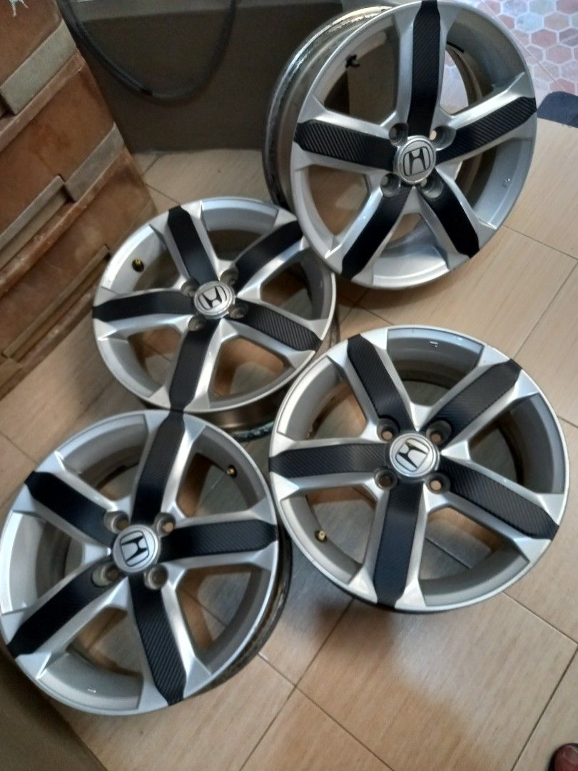 Honda 15s mags PCD 100 OFFSET 45 with 195x55xR15 Arivo Premio ARZ1, Car ...