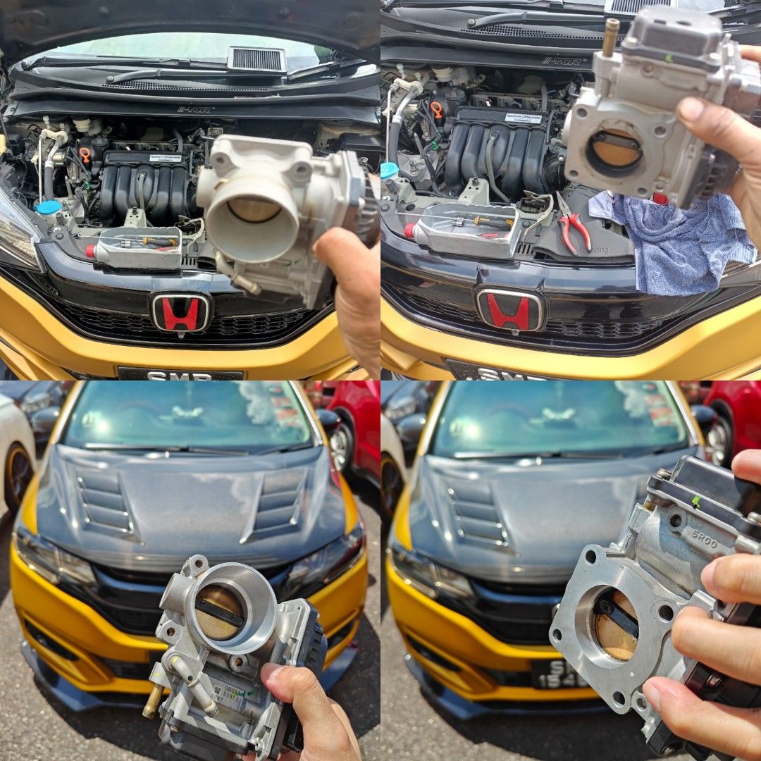 Honda civic turbo fit jazz freed shuttle stream throttle body port n polish fk7 fl5 FL fd1 fd4 ...