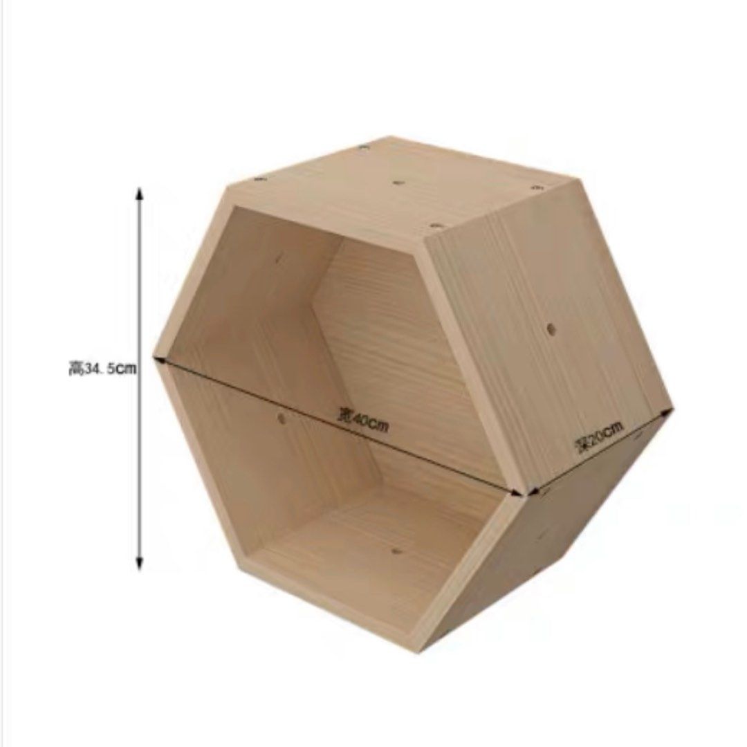 Honeycomb Wall Display Shelf, Furniture & Home Living, Furniture ...