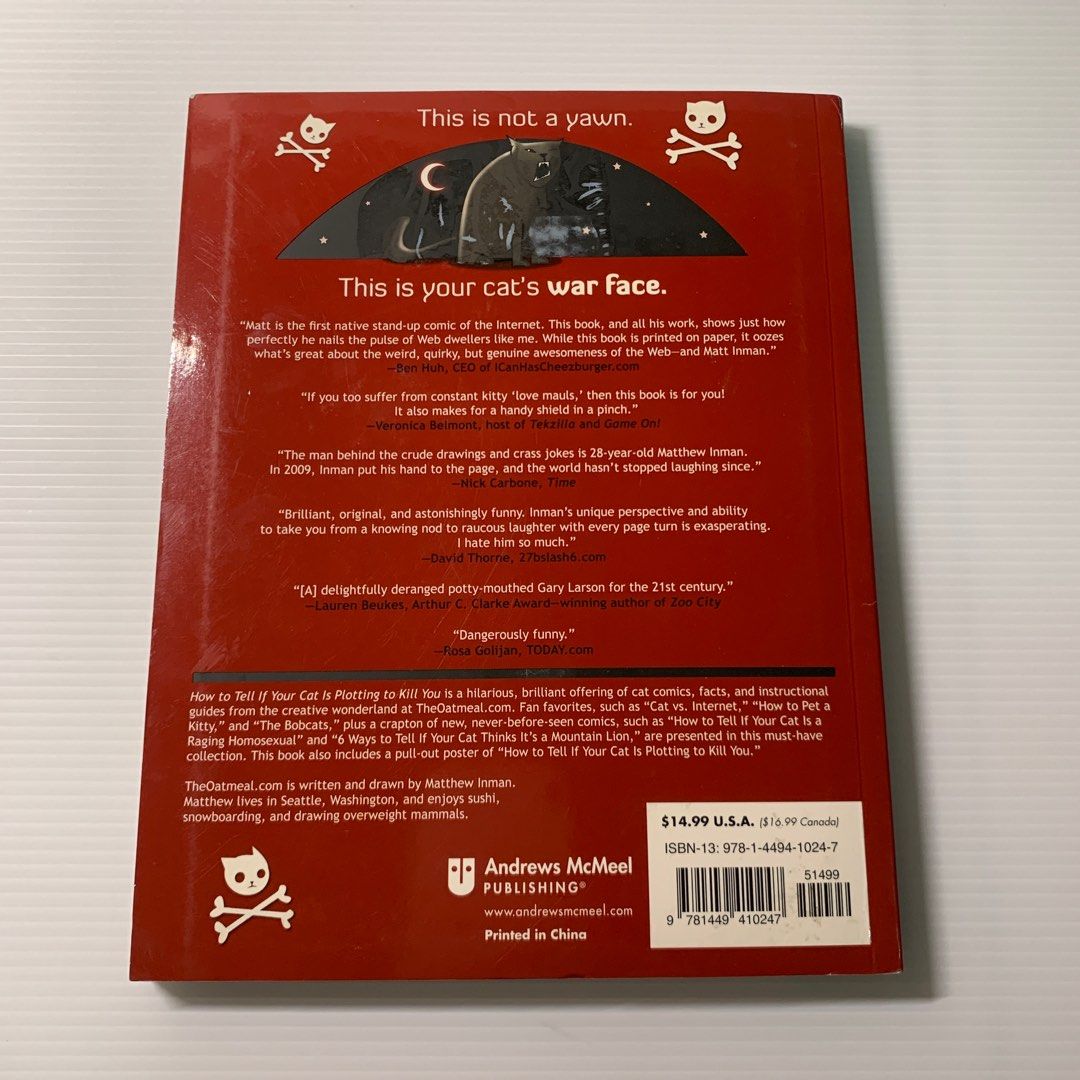 How to Tell If Your Cat Is Plotting to Kill You Book by Matthew Inman ...