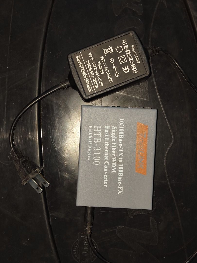 HTB-3100A 10/100 Single Fiber WDM Media Converter, Computers & Tech ...