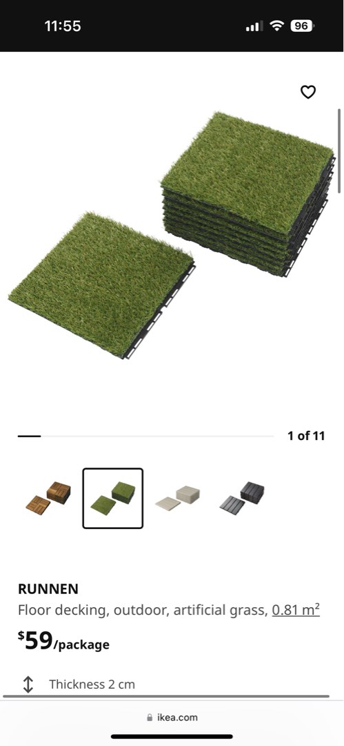 IKEA Runnen - Artificial Grass, Furniture & Home Living, Outdoor ...