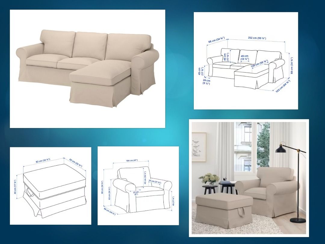 Ikea Sofa Set, Furniture & Home Living, Furniture, Sofas on Carousell